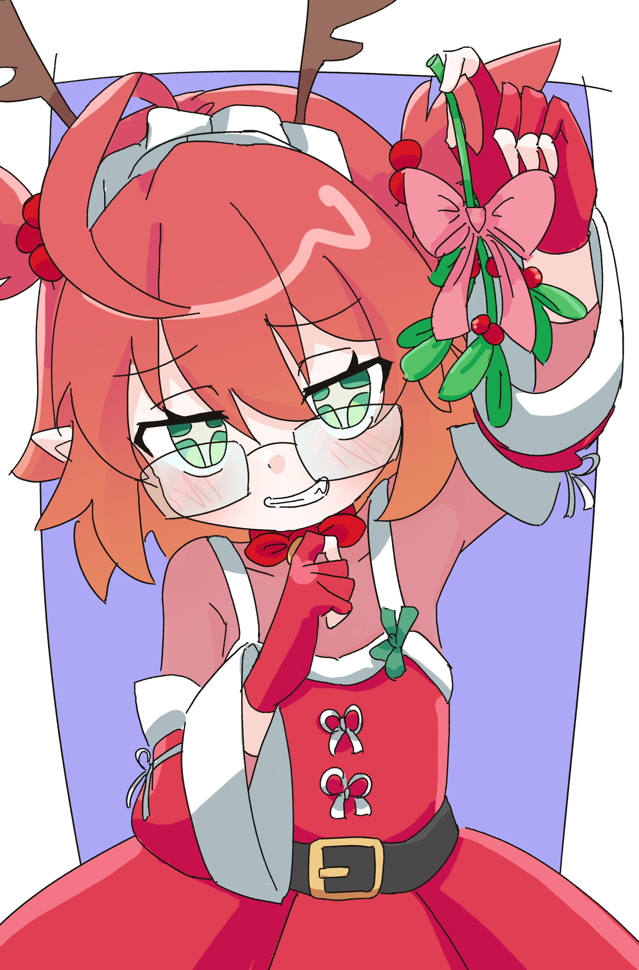 Post 574: artist:kuriimu character:fuyo_cloverfield christmas glasses